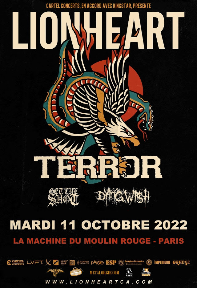 Lionheart : Une belle affiche HxC avec Terror et plus ! - VisualMusic