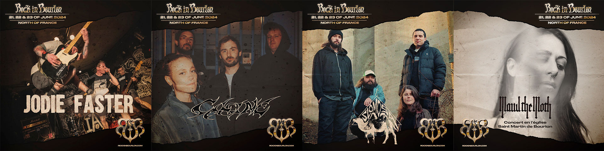 Rock in Bourlon dernières livraisons : Slomosa, Maud the Moth, Calcine ...